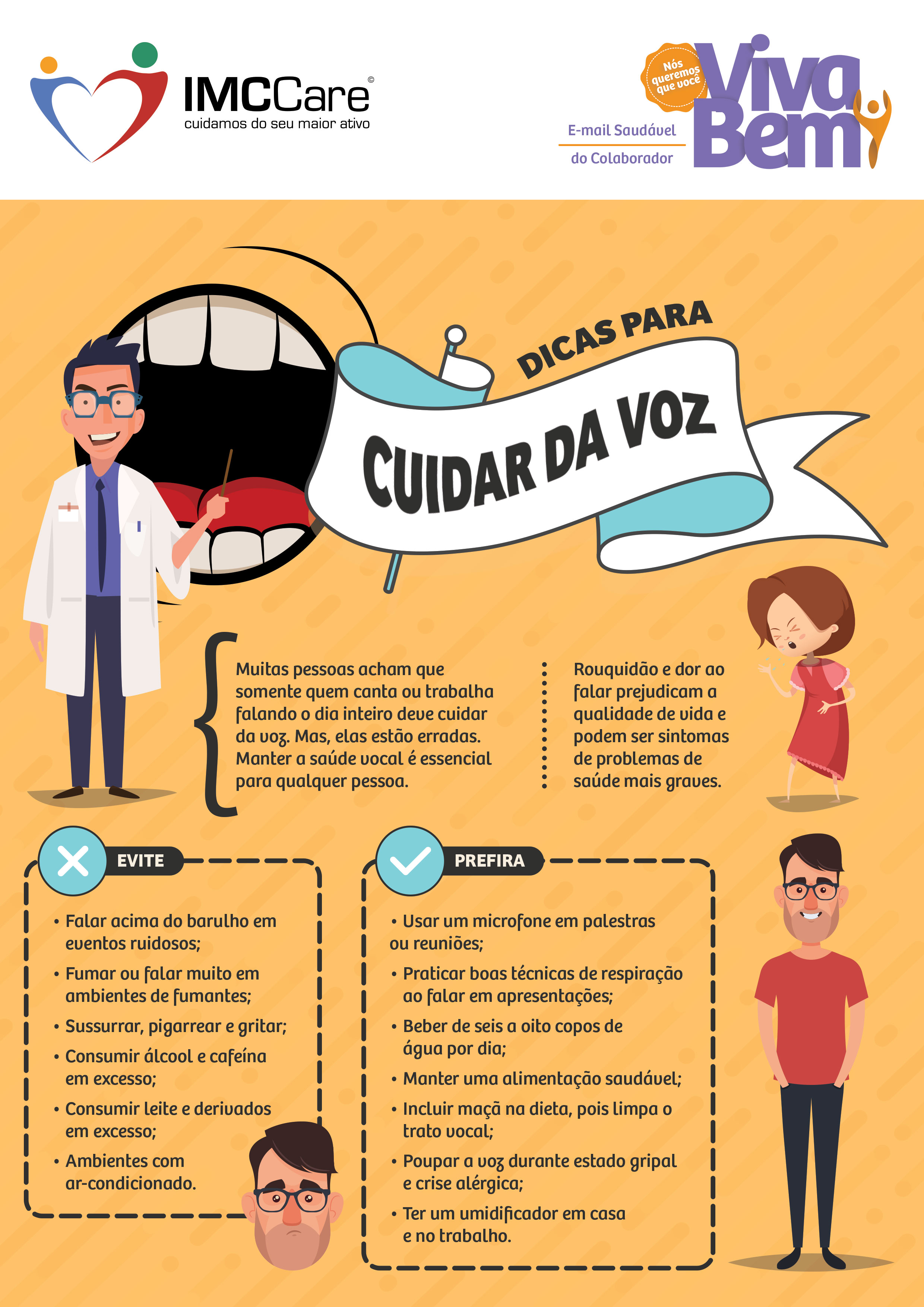 6 dias para cuidar da voz - IMC Brasil 6 dias para cuidar da voz - IMC Brasil